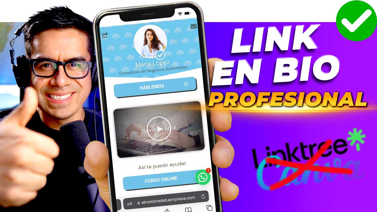 Cómo crear un LINK EN BIO PRO GRATIS. ¡Mejor que Linktree!